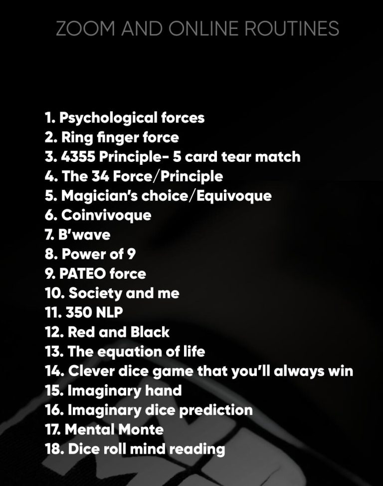 Narpath Raman – Advanced Mind Reading Course – Magicanoz