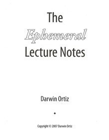 Darwin Ortiz – The Ephemeral Lecture Notes – Magicanoz