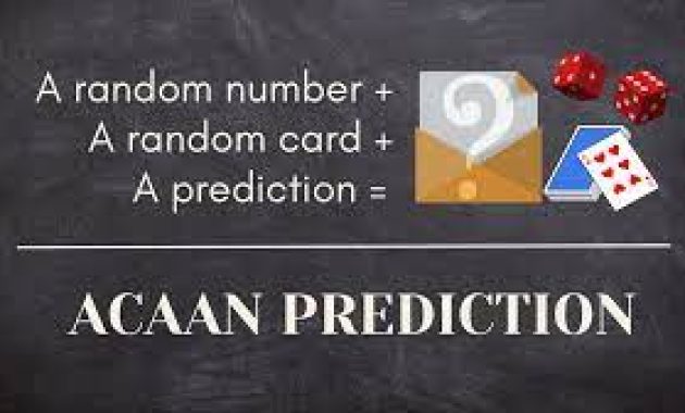 Francesco Ceriani - Acaan Prediction - Magicanoz